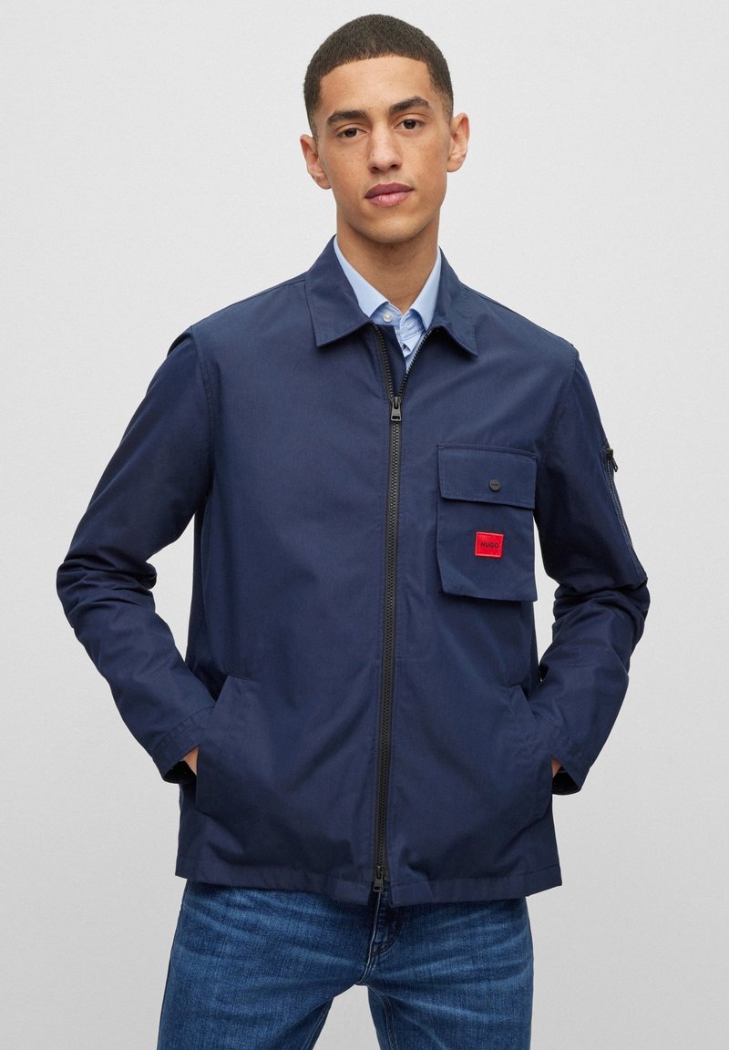 HUGO EMMOND - Summer jacket - dark blue - Zalando