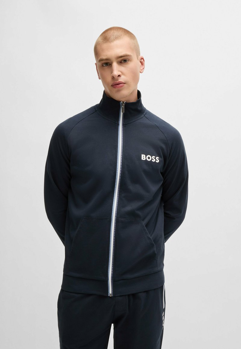 BOSS Training jacket - dark blue three/dark blue - Zalando.co.uk