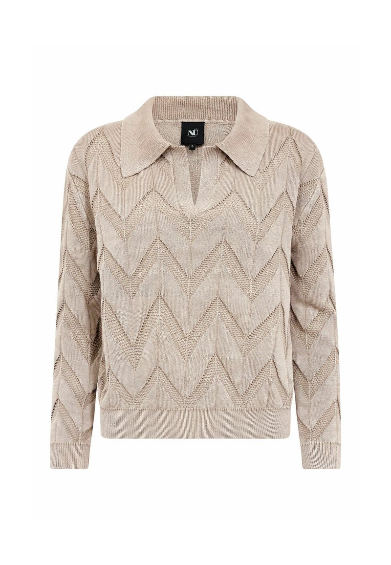 NÜ Denmark CAROLINE V-NECK - Jumper - seasand/beige - Zalando