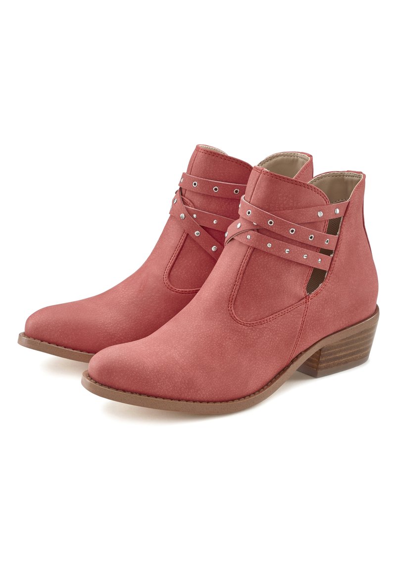 LASCANA Ankle Boot - rot - Zalando.de
