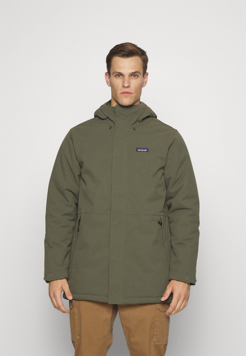 Patagonia LONE MOUNTAIN - Chaqueta Hard shell - basin green/verde oliva ...