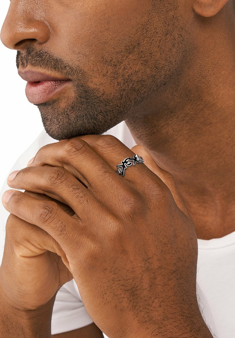 Diesel Ring - silver-coloured/silberfarben - Zalando.de
