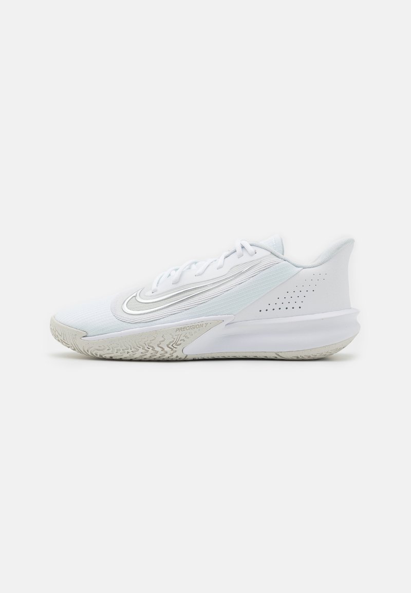 Nike Performance PRECISION VII UNISEX - Basketsko - white/light smoke ...