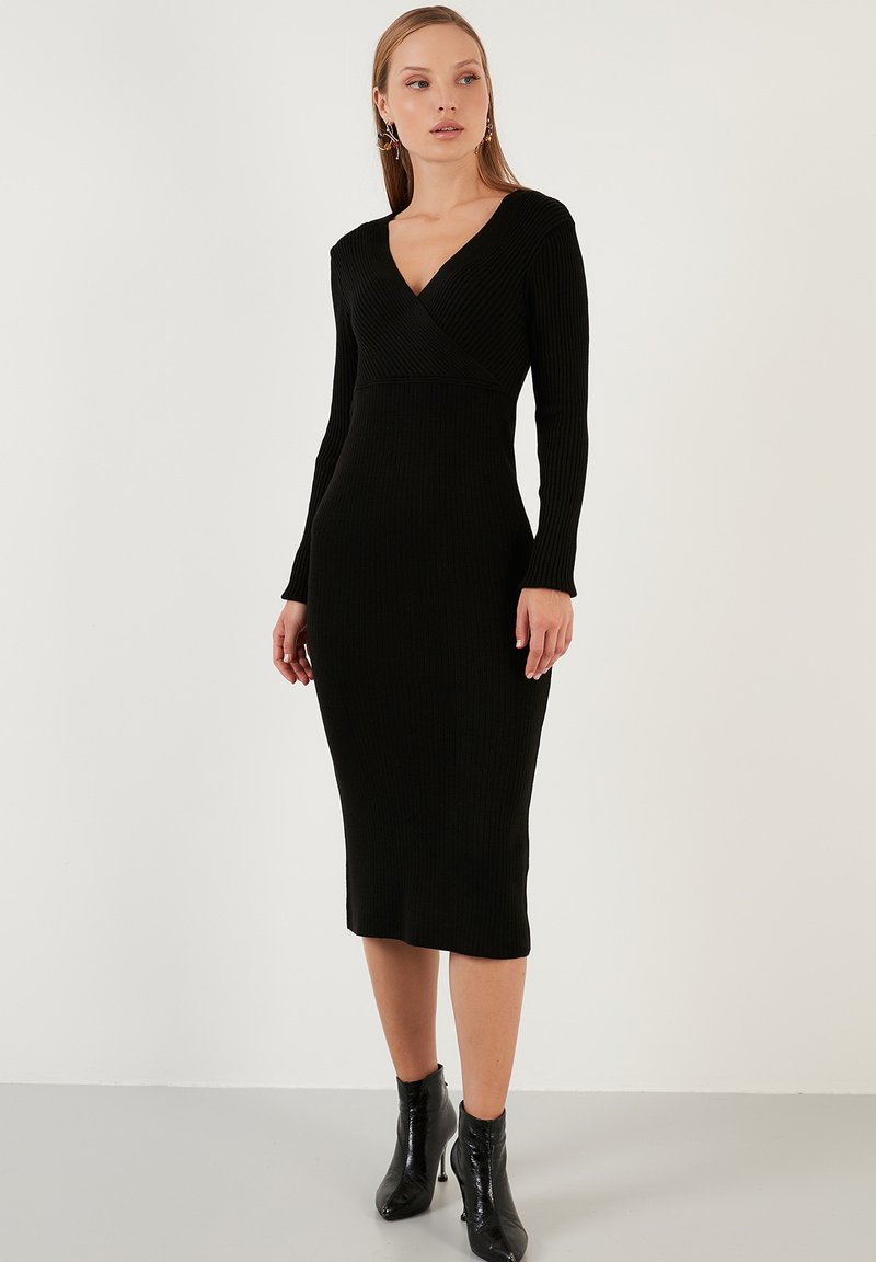 LELA SLIM FIT - Shift dress - black - Zalando.ie