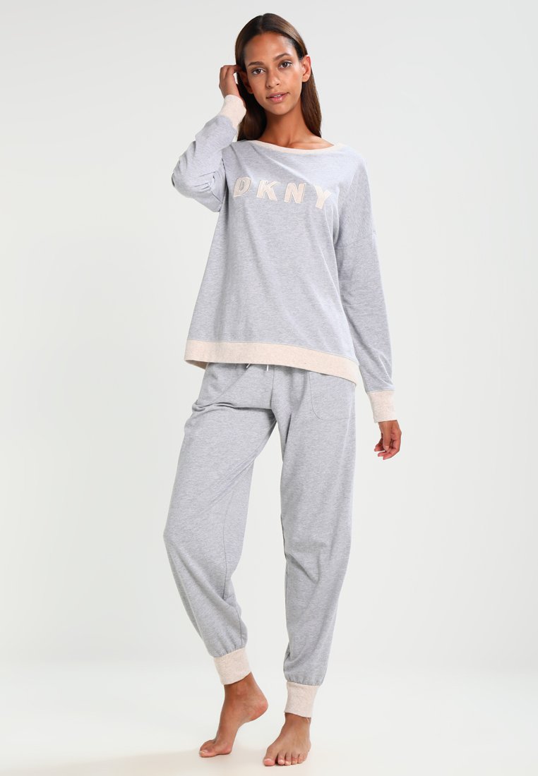 DKNY Intimates NEW SIGNATURE - Pyjama - pale grey heather/grijs ...