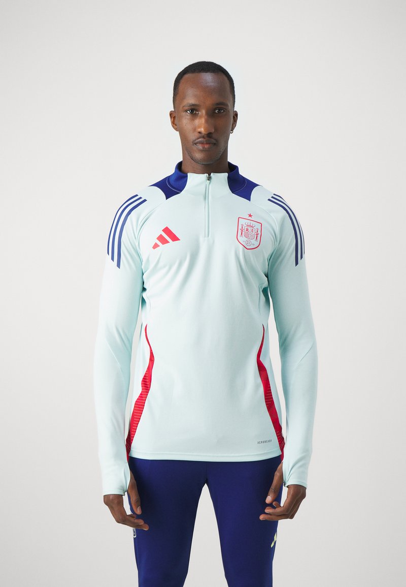 adidas Performance SPAIN FEF TRAINING - Long sleeved top - halo mint ...