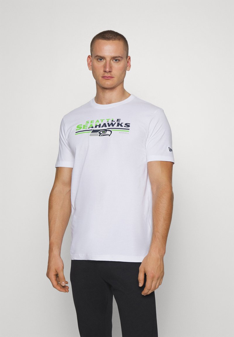 New Era NFL SEATTLE SEAHAWKS TEE - Club wear - white - Zalando.co.uk