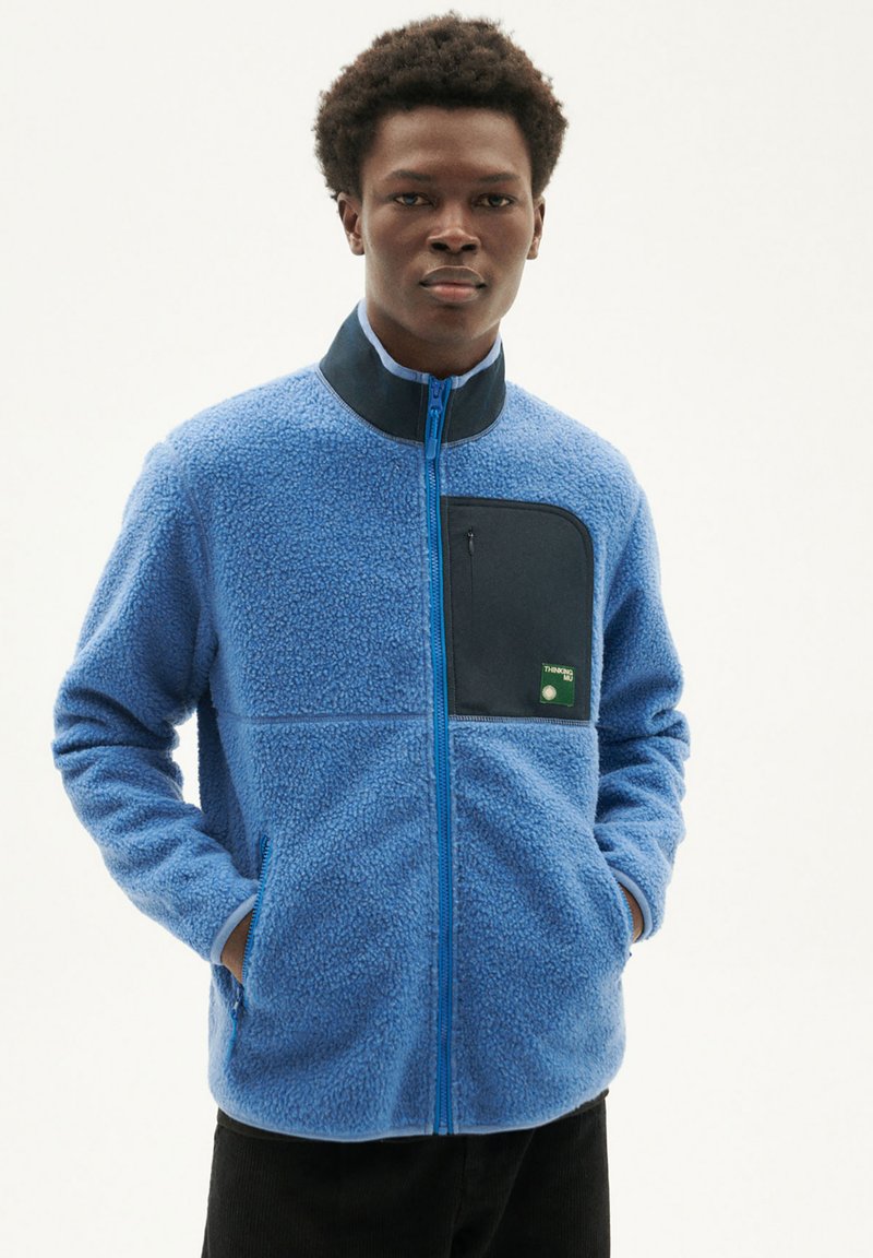 Thinking Mu IVORY LEWIS - Fleecejacke - heritage blue/blau - Zalando.de