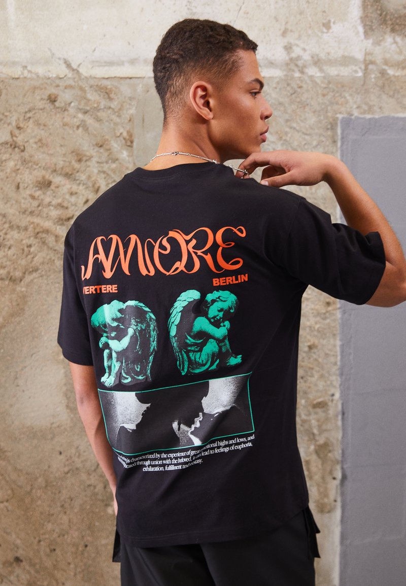 Vertere Berlin AMORE UNISEX - Camiseta estampada - black/negro - Zalando.es