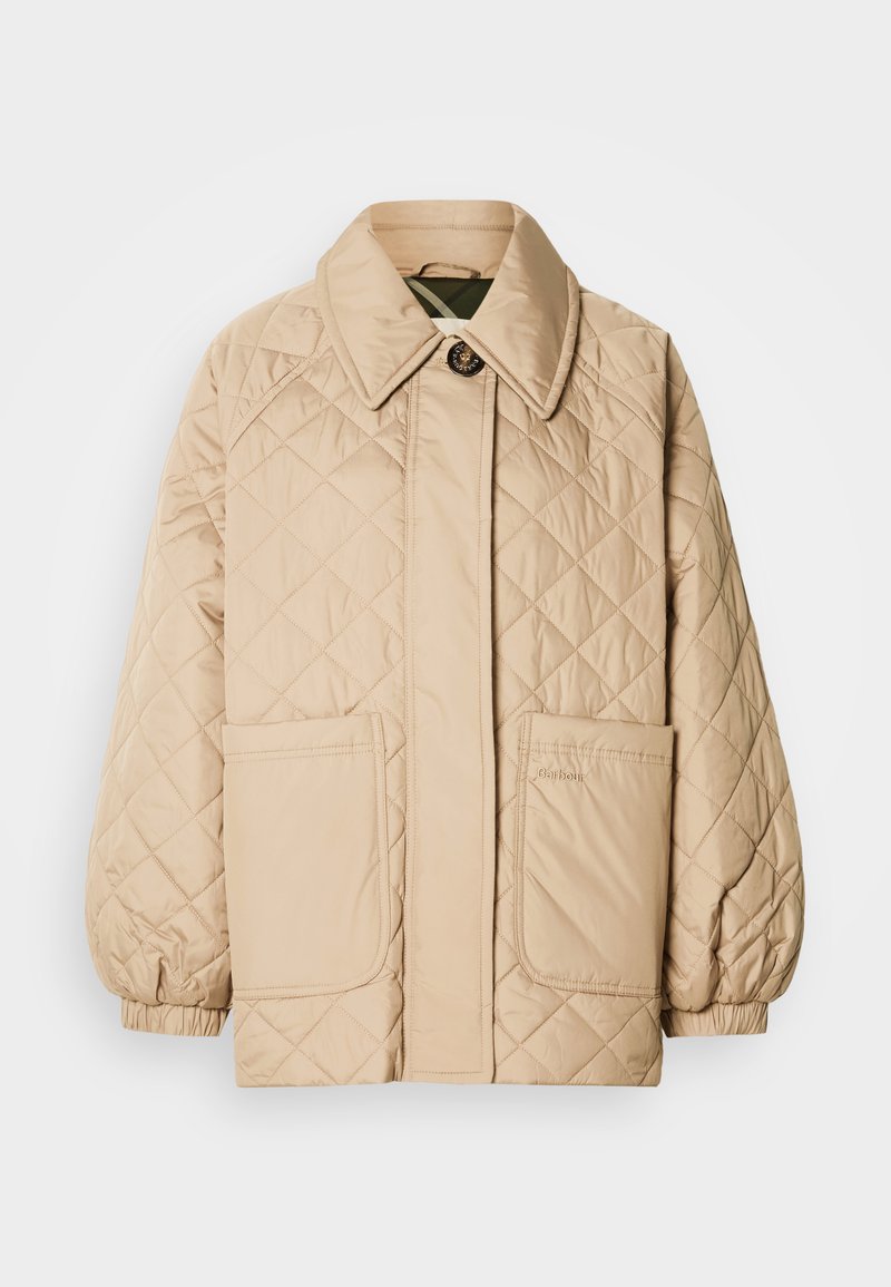 Barbour LAOISE QUILTED - Halflange jas - honey/beige - Zalando.be