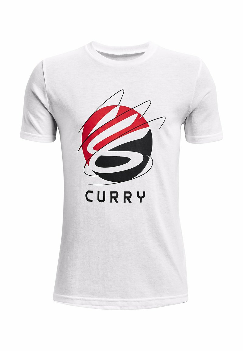 Under Armour SHORT-SLEEVE GRAPH UA CURRY SYMBOL - T-shirt print - white ...