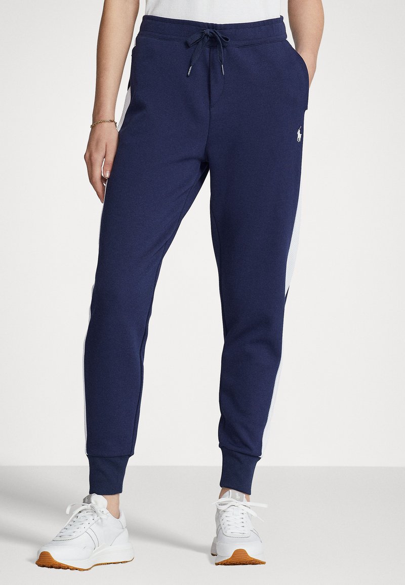 Polo Ralph Lauren BALL ANKLE ATHLETIC - Tracksuit bottoms - navy/white/blue - Zalando.de