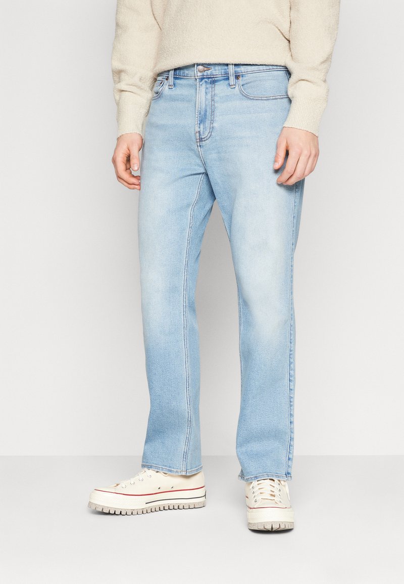 Hollister Co Athletic Straight Light Straight Leg Jeans Light Washrinsed Denim Zalando