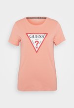 Guess ORIGINAL TEE - T-Shirt print - peach coral/apricot - Zalando.at