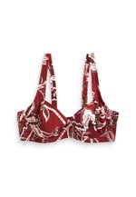 Next NON PAD UNDERWIRE - Bikini-Top - berry red floral/braun - Zalando.at