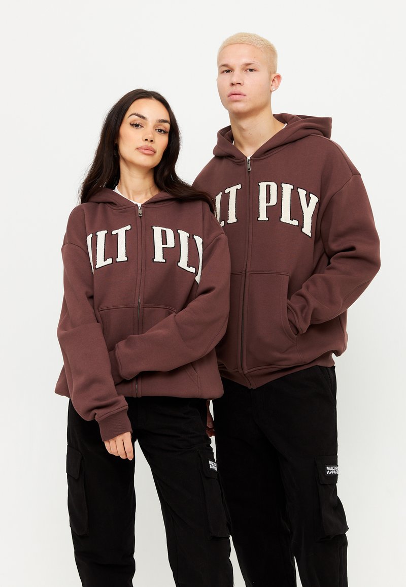 Multiply Apparel MLTPLY - Sweatjacke - shopping bag/dunkelbraun ...