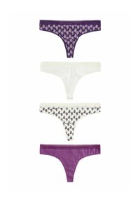 Next GEO TRIM 4 PACK - String - berry print cream/bär - Zalando.se