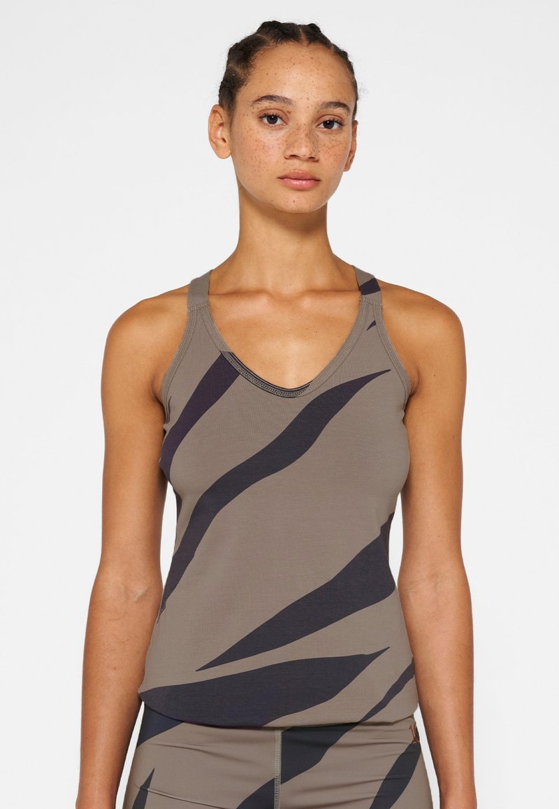 10DAYS WRAPPER ZEBRA - Top - warm taupe/marrón - Zalando.es