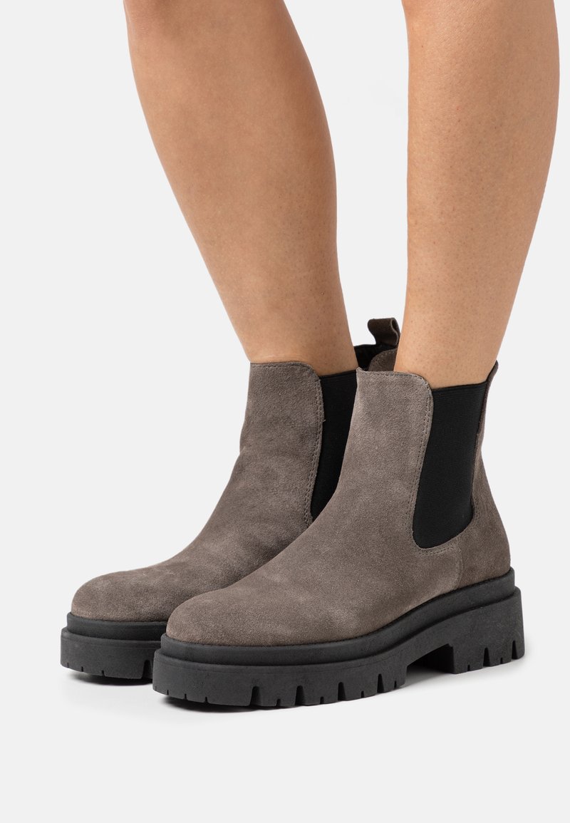 Tamaris Bottines à plateau - grey/gris - ZALANDO.FR