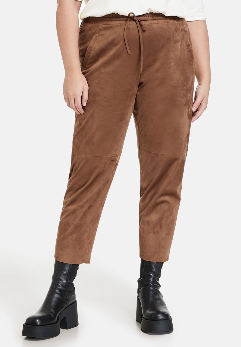 Samoon Tracksuit bottoms - mocca brown/brown - Zalando.de