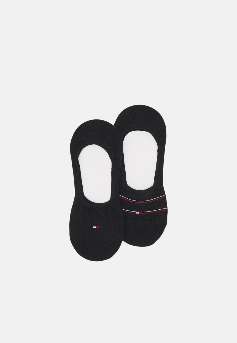 Tommy Hilfiger FOOTIE PREPPY 2 PACK - Füßlinge - black/orange - Zalando.at