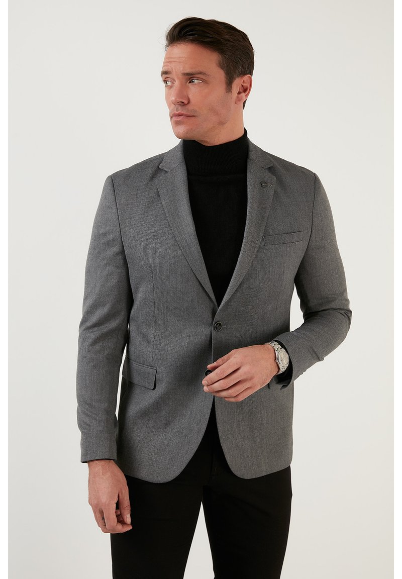 Buratti SLIM FIT - Sacou - grey/gri - Zalando.ro
