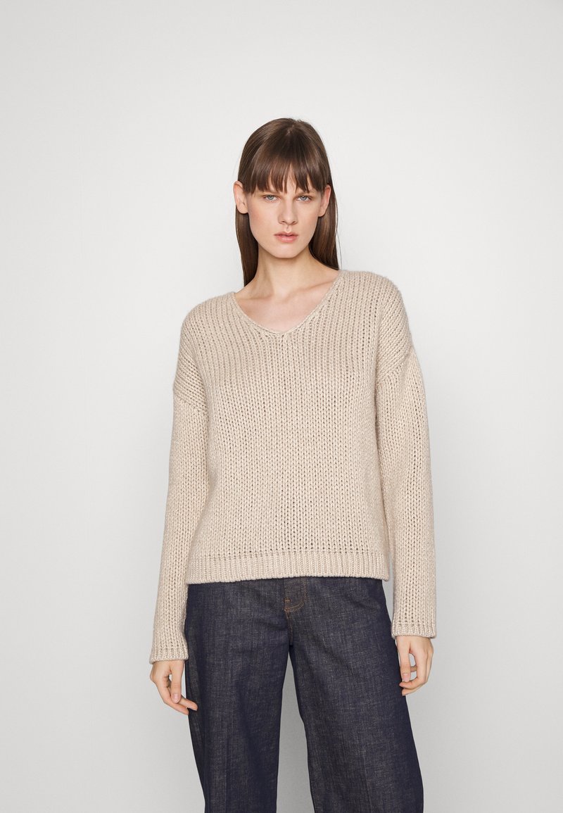 HUGO SESTRELLY - Strickpullover - light beige/beige - Zalando.at