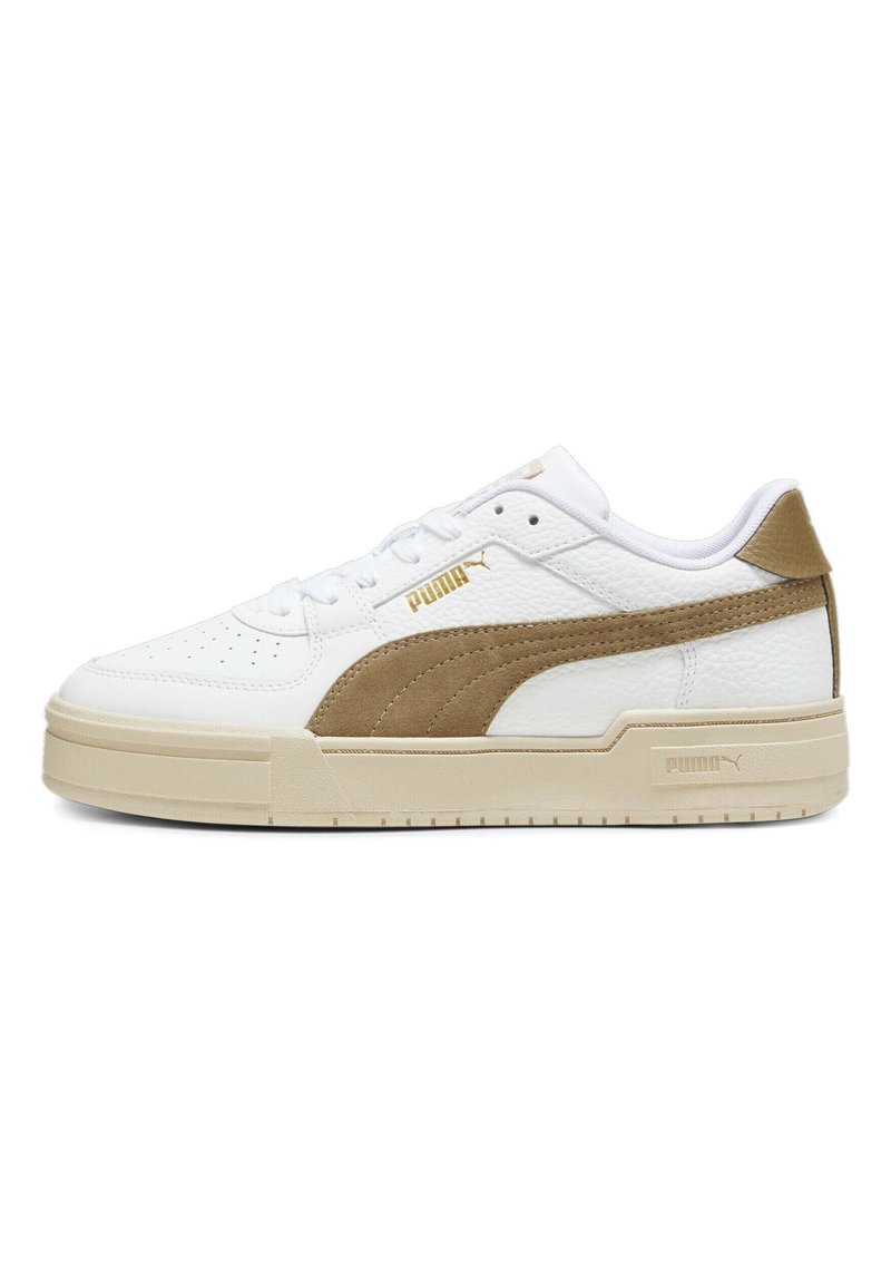 Puma CA PRO OW - Sneaker low - white chocolate chip team gold/weiß ...