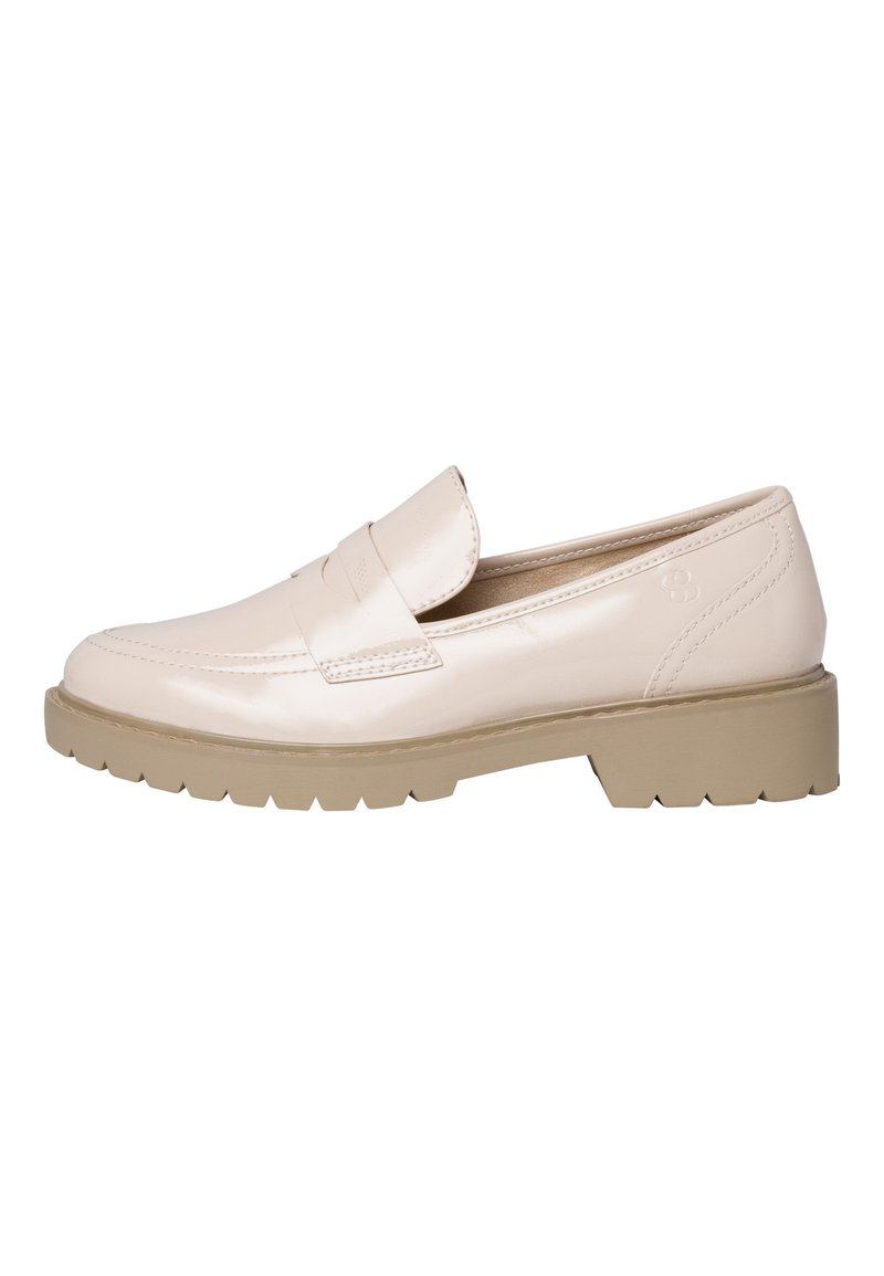s.Oliver Slip-ins - beige patent/beige - Zalando.se