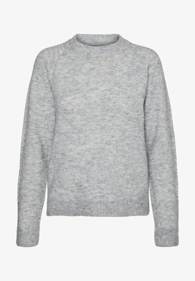 Vero Moda Ls O Nck Jersey De Punto Light Grey Melange Gris Claro