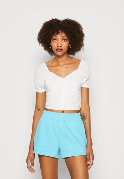 Hollister Co. RUCHED BUST - T-Shirt print - casual black/schwarz ...