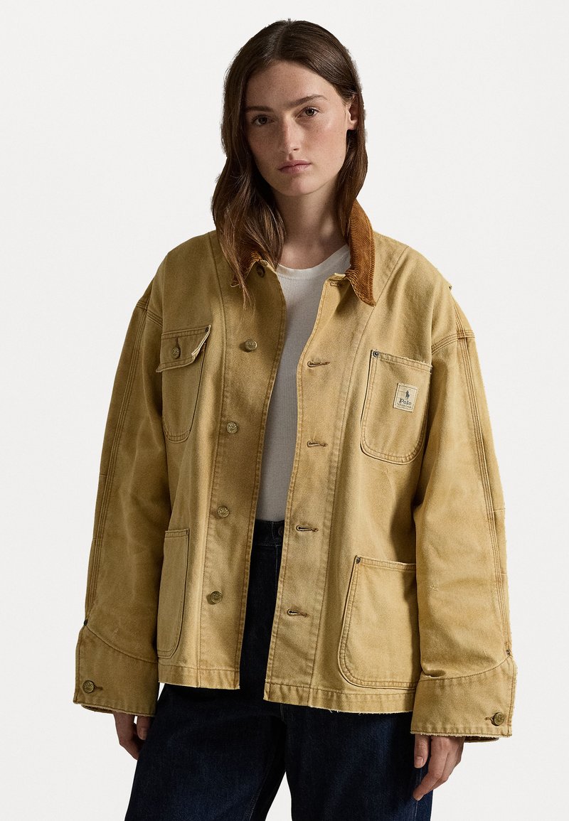 Polo Ralph Lauren COTTON CANVAS UTILITY JACKET - Leichte Jacke - cinnamon/beige - Zalando.ch