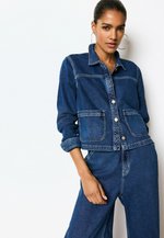 Next REGULAR FIT - Denim jacket - dark blue/blue - Zalando
