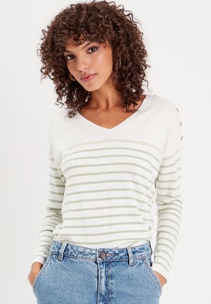 Cache Cache MIT KNÖPFEN - Jersey de punto - ecru/crema - Zalando.es