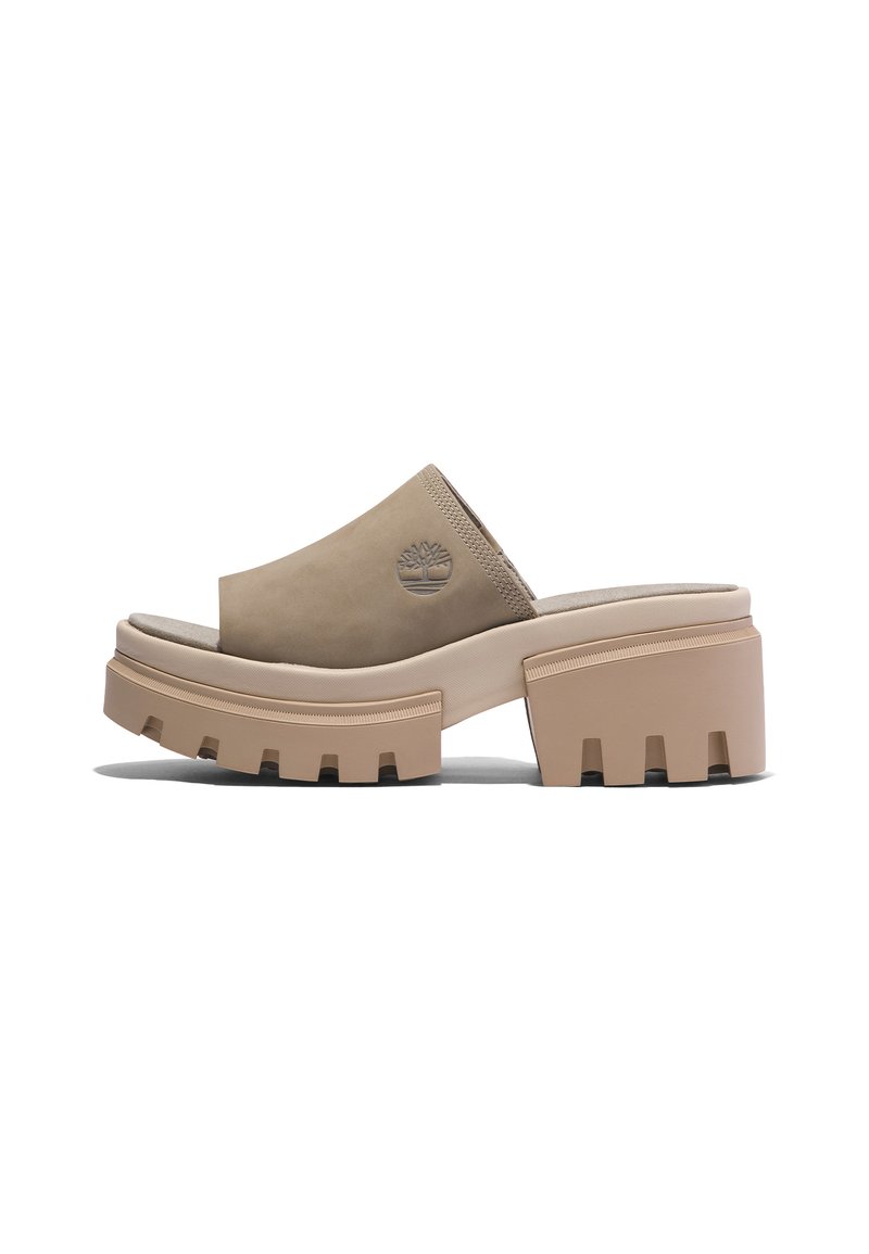 Timberland EVERLEIGH - Sandalias - light taupe nubuck/marrón topo ...