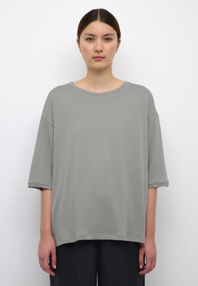 Lounge Nine BRODYLN BOXY - Basic T-shirt - drizzle/grey - Zalando.de