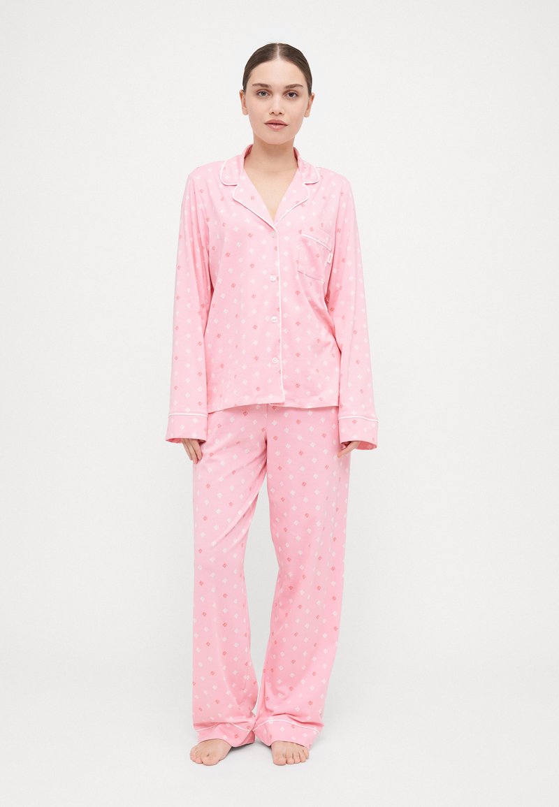 DKNY Intimates NOTCH COLLAR PAJAMA - Pyjama set - pink - Zalando.co.uk