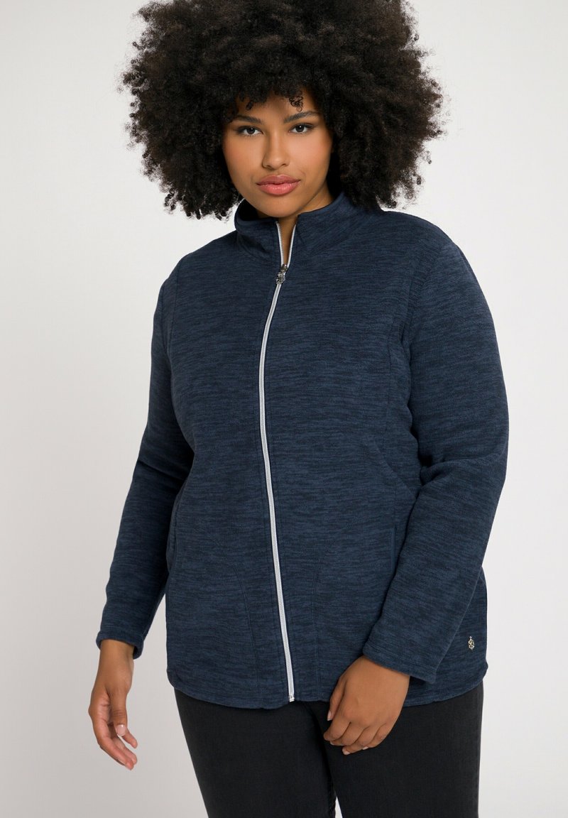 Ulla Popken Sweatjacke - dark blue/dunkelblau - Zalando.de