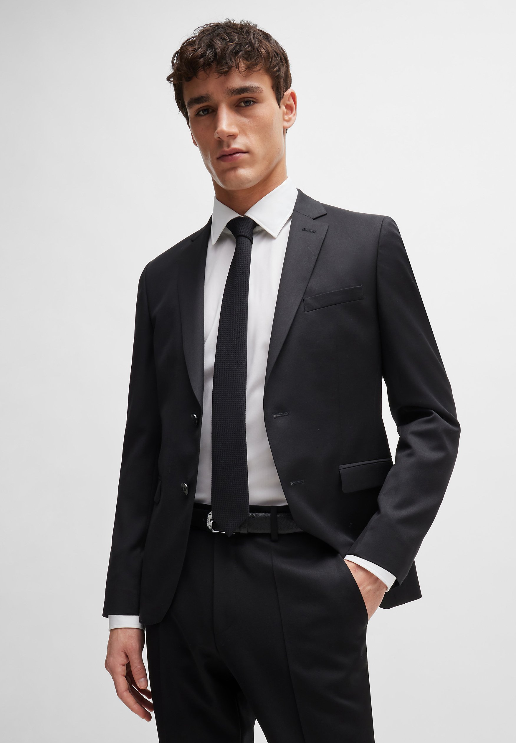 Boss black blazer store
