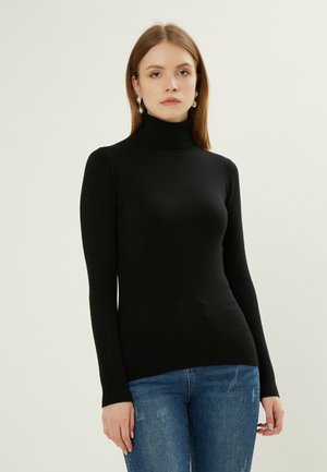 Mexx EMILY BASIC TURTLE NECK - Jersey de punto - black/negro - Zalando.es