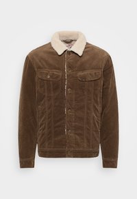 Lee SHERPA - Denim jacket - truffle/brown - Zalando.ie