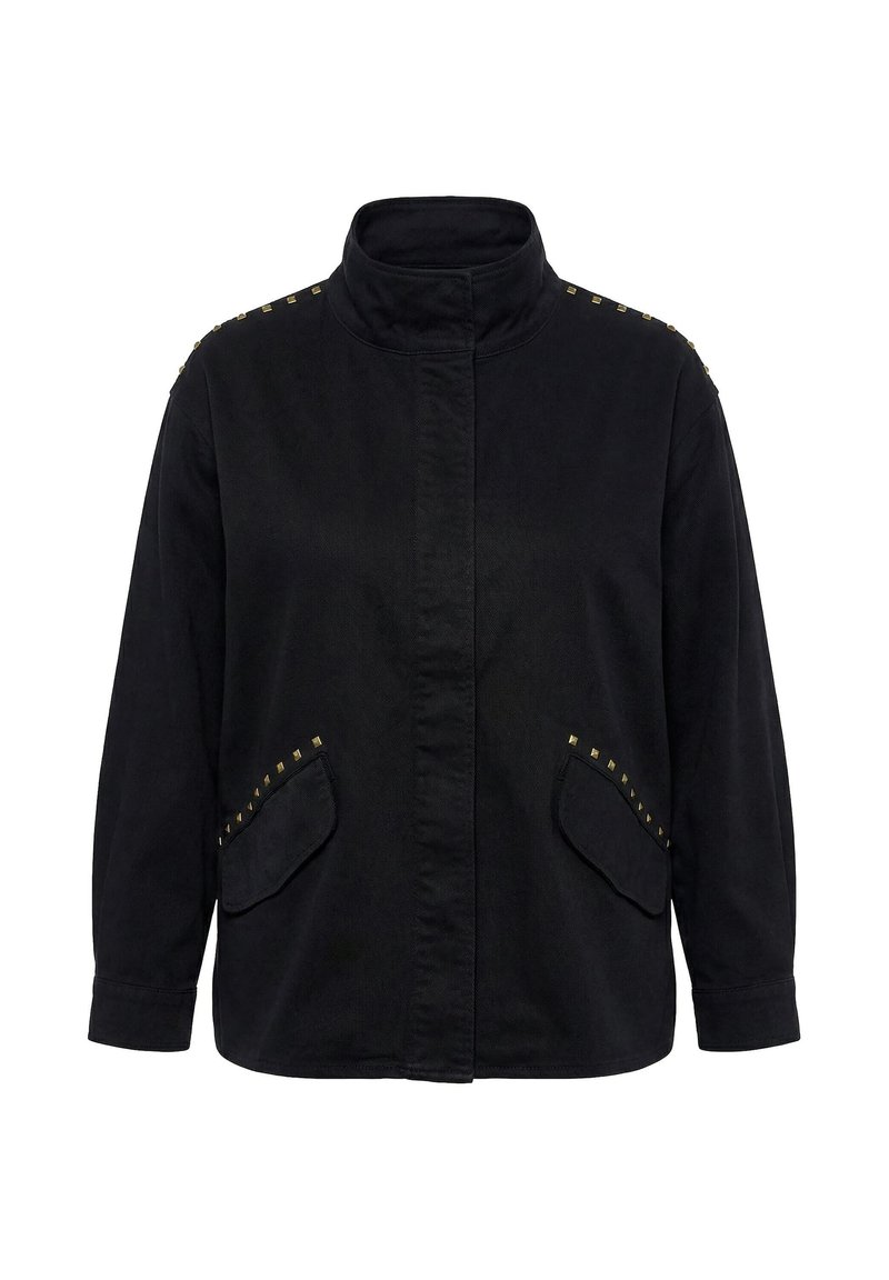 Angel of Style BOXY FIT ZIERNIETEN - Lichte jas - black/zwart - Zalando.be