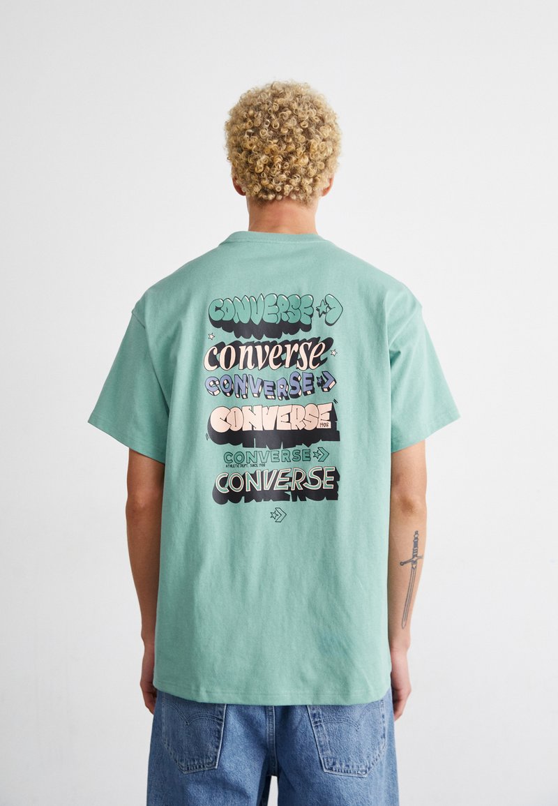 Converse SKATE TEE - Print T-shirt - herby/mottled green - Zalando.co.uk