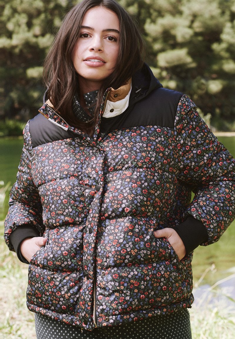 Eddie Bauer THE GREAT. x EB FLORAL - Down jacket - schwarz/black ...