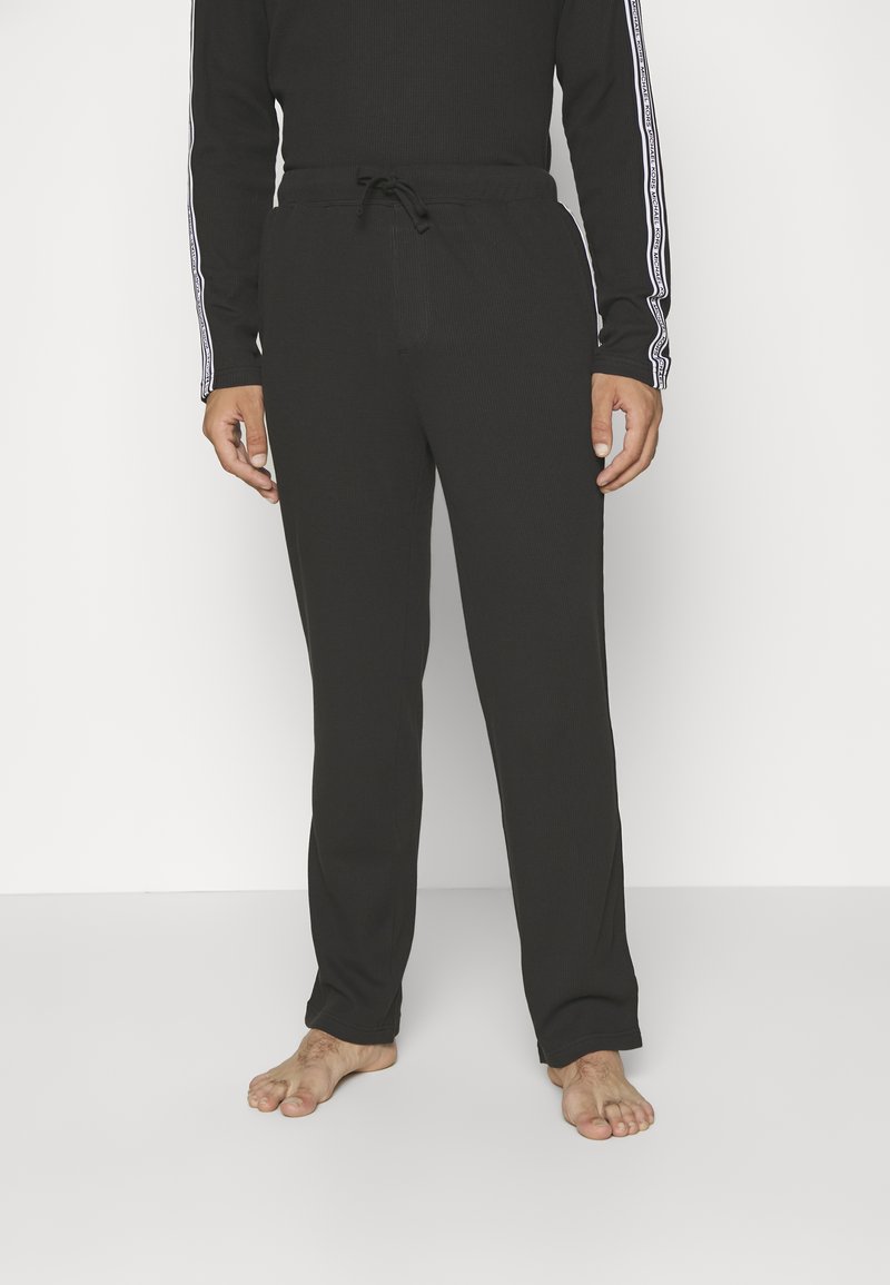 Michael Kors STRETCH WAFFLE PANT - Bas de pyjama - black/noir - ZALANDO.FR