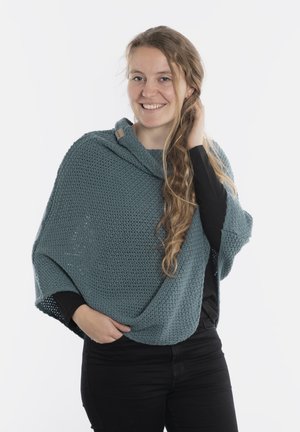Knit Factory NICKY - Cape - light grey/gris clair - ZALANDO.FR