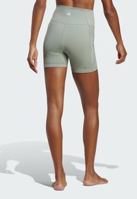 adidas Performance YOGA STUDIO - Collant - silver green/verde chiaro ...