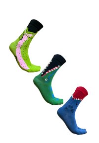 Mr Ukko 3-PACK HUNGRY ANIMALS - Socken - mixed/grün - Zalando.de