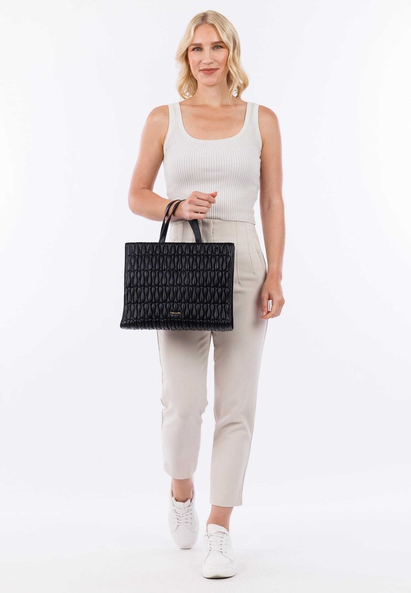 Tamaris TAS CHARIS - Tote bag - black/black - Zalando.ie