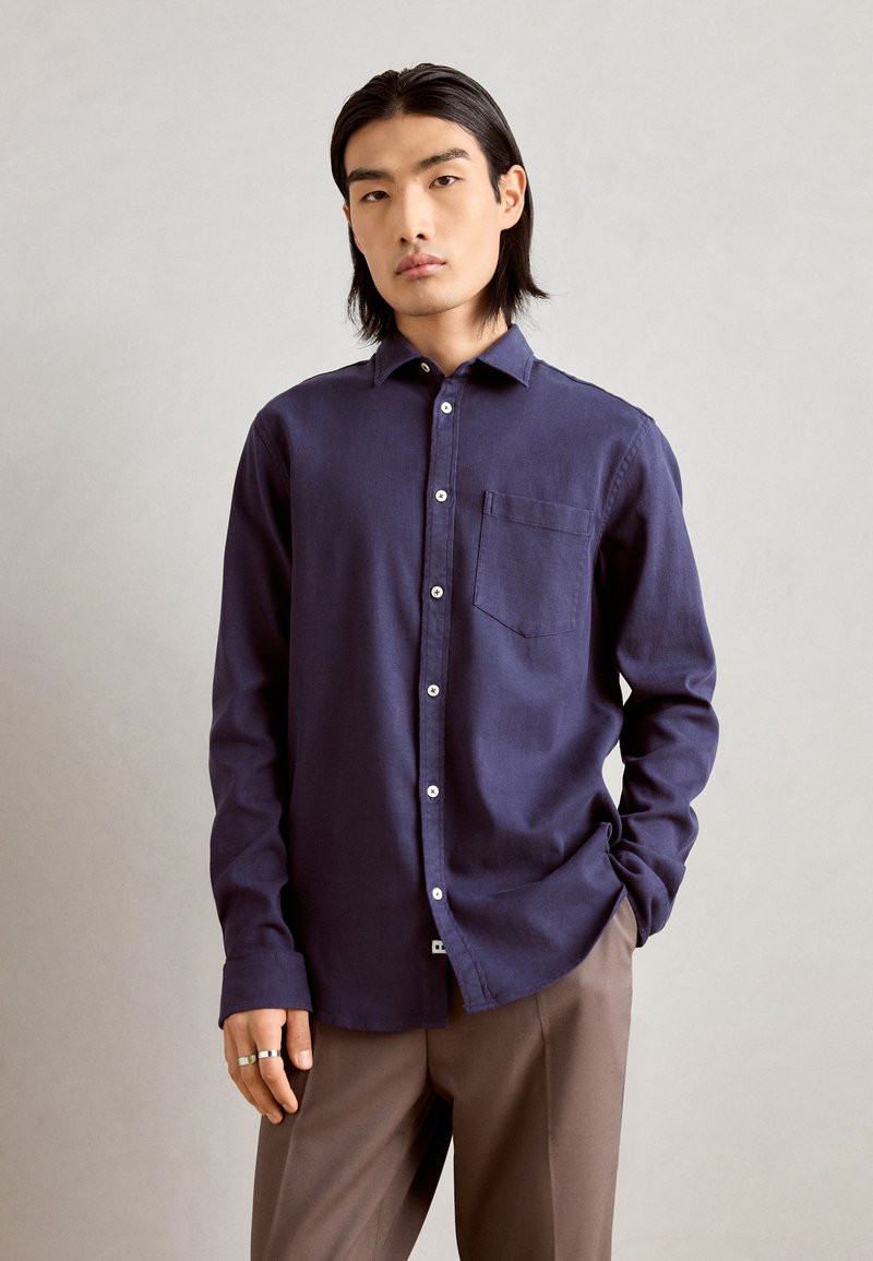 Minimum JACK - Košeľa - maritime blue/tmavomodrá - Zalando.sk